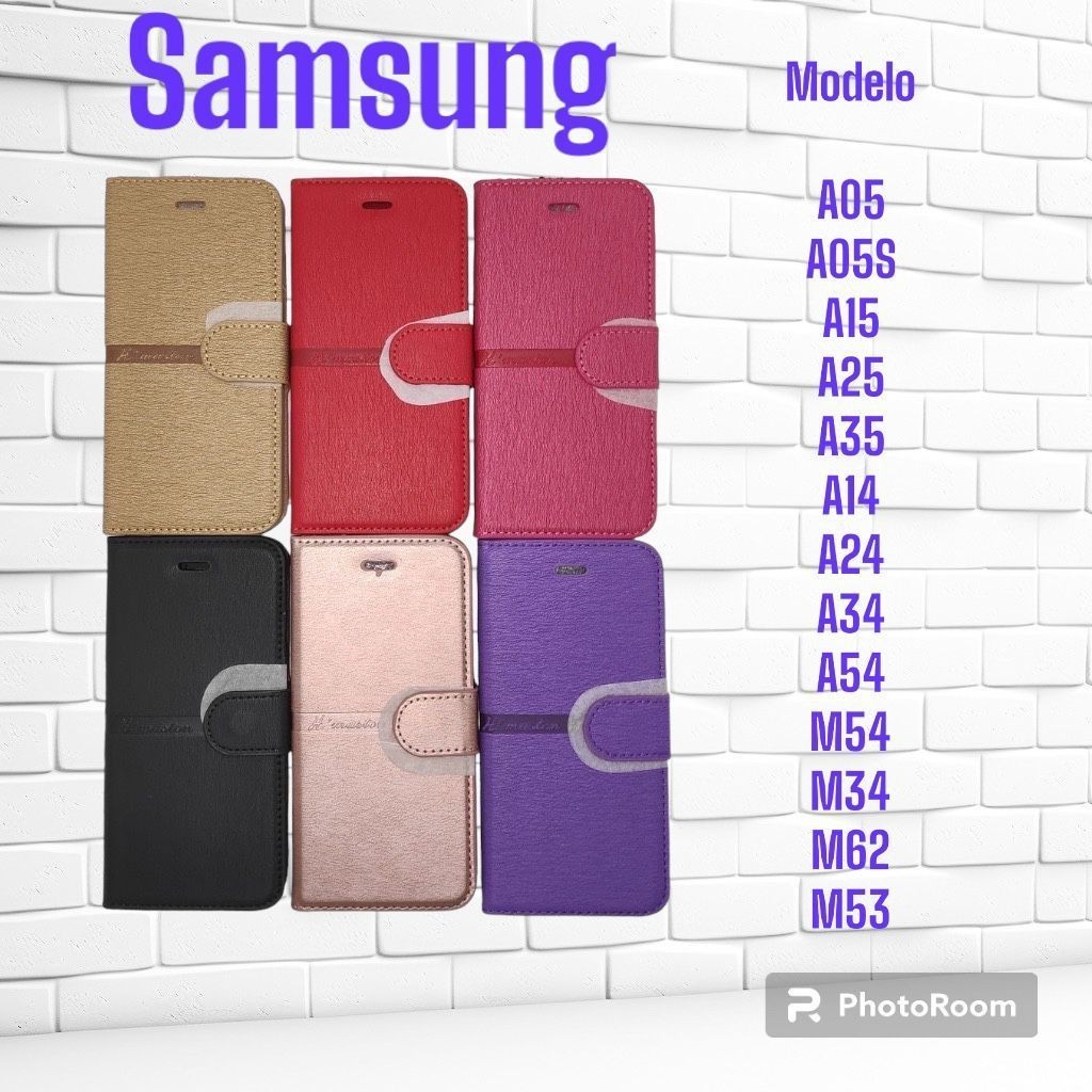 Capa Carteira filp cover Couro Sintetico compatível Samsung GALAXY A05 A05S A15 A25 A35 A14 A34 ...