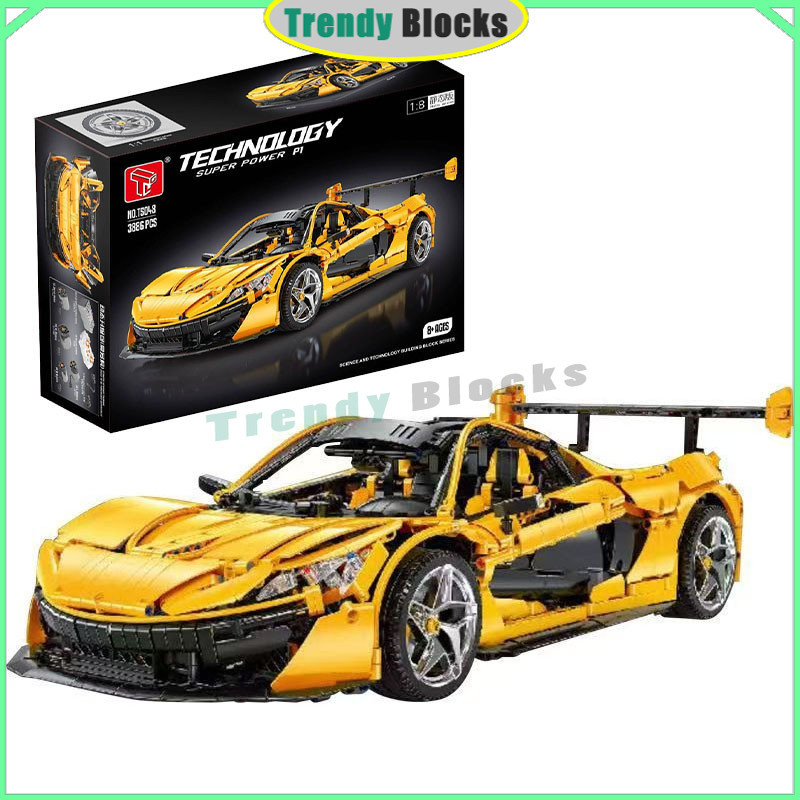 1 : 8 P1 Blocos De Construção Carro Esportivo Com Portas De Tesoura E ...