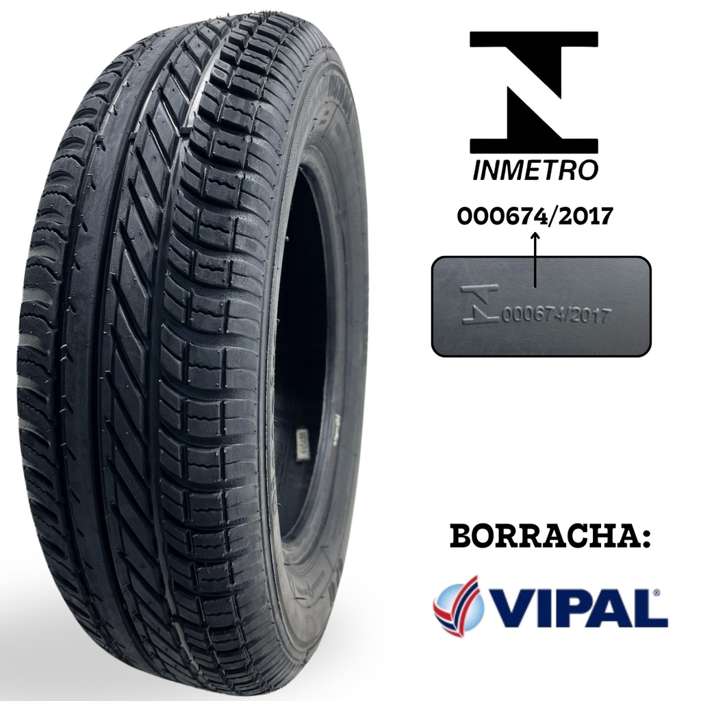 Pneu 175/70 R14 Remold Com Selo do Inmetro Borracha Vipal | Shopee Brasil