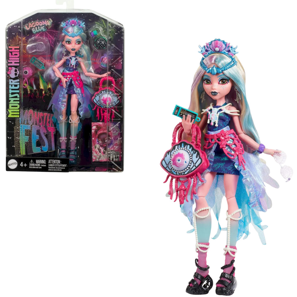 Boneca Monster High Monster Fest Lagoona Blue Glam Outfit | Shopee Brasil