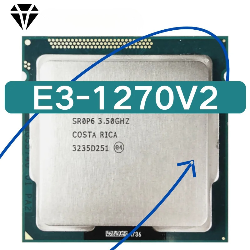 Xeon E3-1270V2 V2 E3 1270V2 E3 1270 V2 3,5 GHz Usado Quad-Core 8M 69W ...