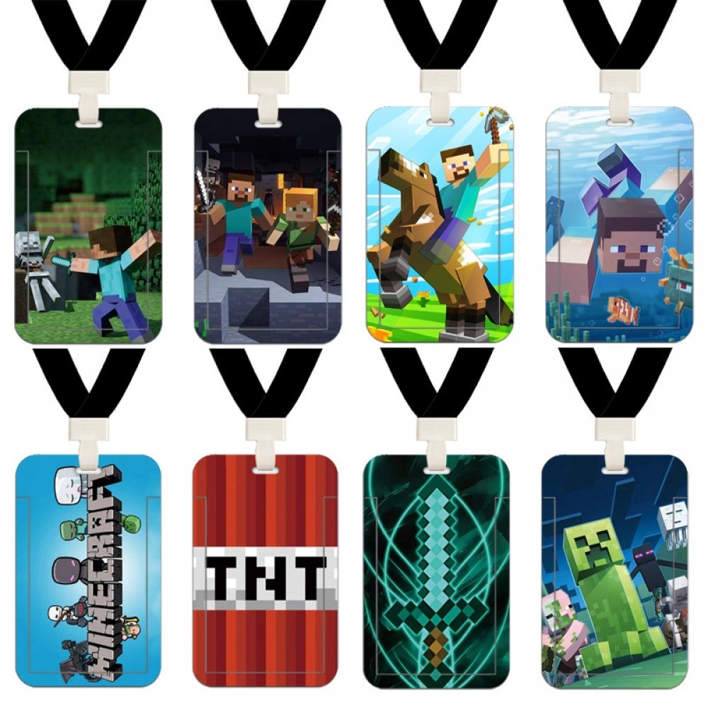 Minecraft My World Creeper Campus Card Holder Student Meal Controle De ...