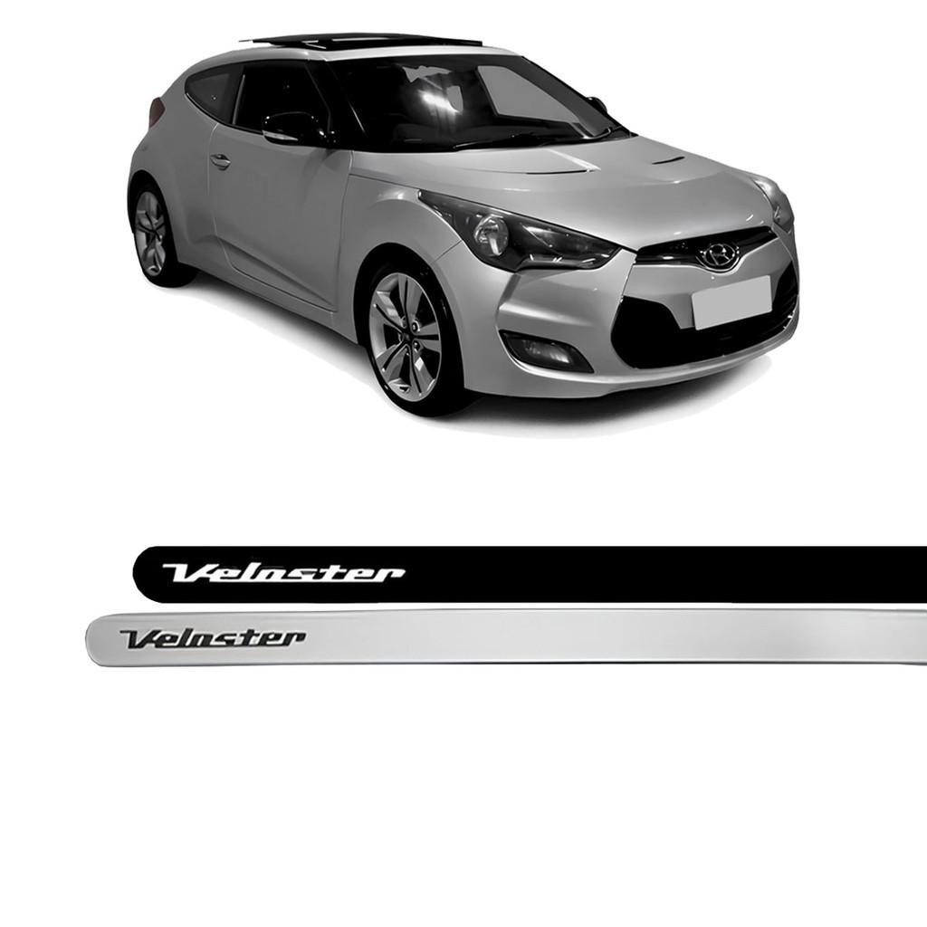 Jogo Friso Lateral Pintado Veloster 2011 2012 2013 2014 2015 2016 2017 ...