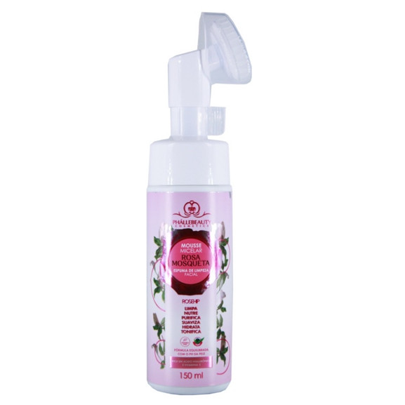 Mousse Micelar Rosa Mosqueta - Phallebeauty | Shopee Brasil