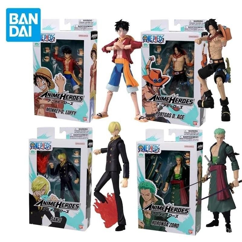Bandai One Piece Anime Figura Macaco D Luffy Roronoa Zoro Portgas Ação ...