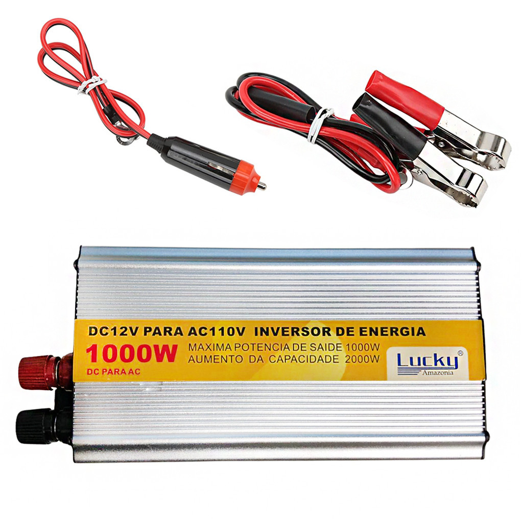 Transformador Inversor De Energia Tensão Onda Modificada 12v Para 110V ...