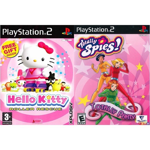 Kit Hello Kitty Roller Rescue + Totally Spies Totally Party (PS2) kit ...