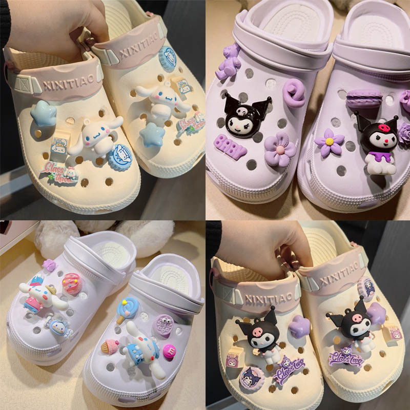 Desenho Animado Kuromi Jibits for croc Set Sanrio Anime Jibbitz Charme ...