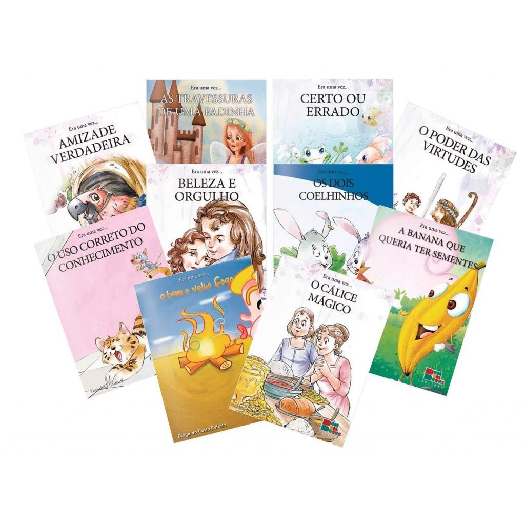 Coleção de contos Infantis Era uma vez - com 10 Livros - Editora Bom ...