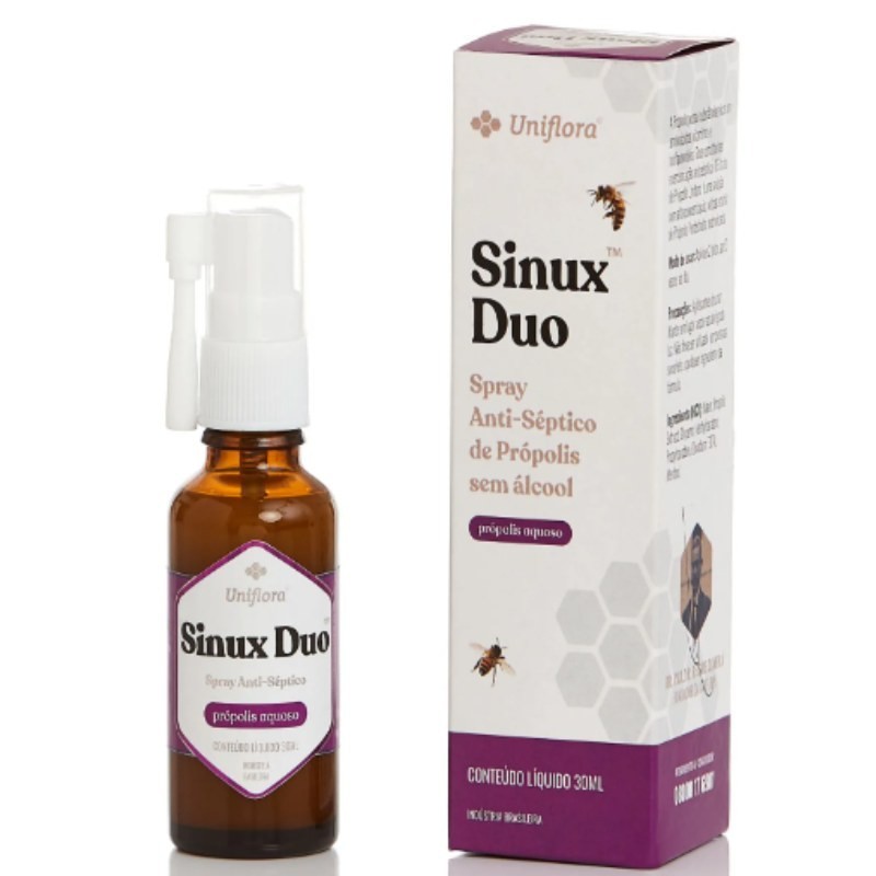 Sinux Duo Spray Nasal Antisséptico 30ml Uniflora | Shopee Brasil