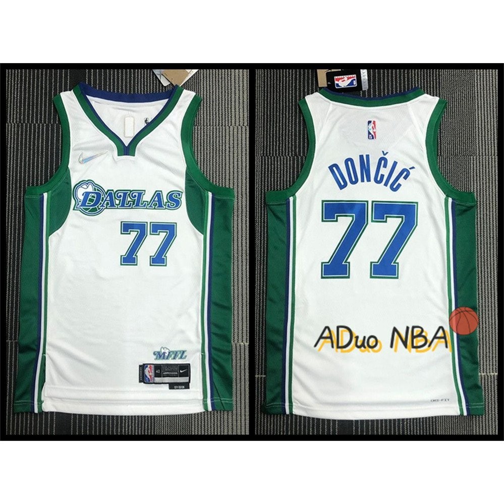 75th Anniversary Hot pressed Camiseta NBA Dallas Mavericks Luka Doncic ...