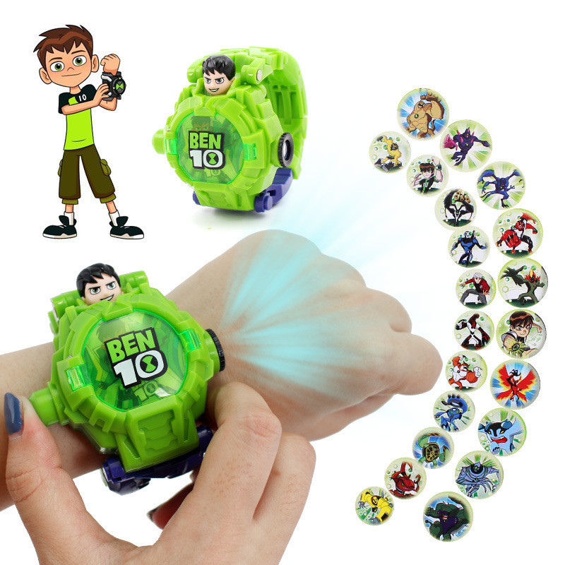 relogio infantil menino BEN 10 homem aranha Frozen LOL Relógio Digital ...