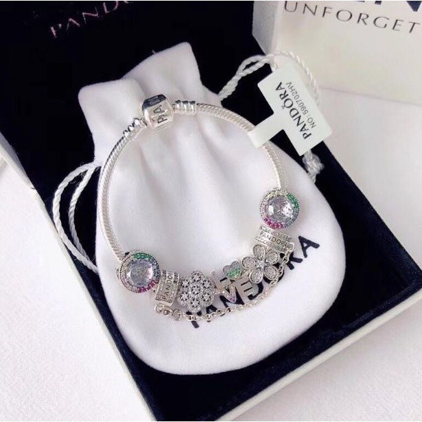 Pulseira Pandora Spot Caixa De Presente Colorida LOVE Gift | Shopee Brasil