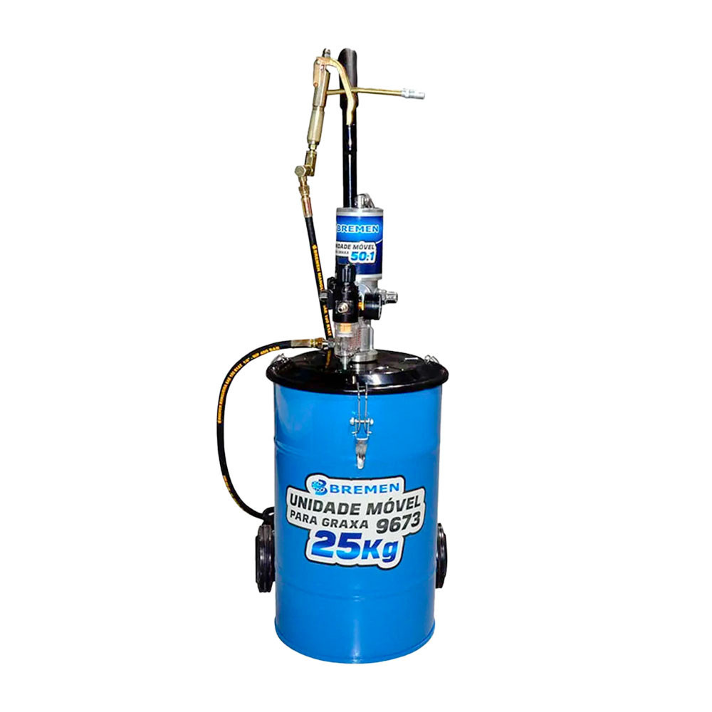 Bomba Propulsora Graxa Pneumática Completa 25kg 9673 - BREMEN | Shopee ...