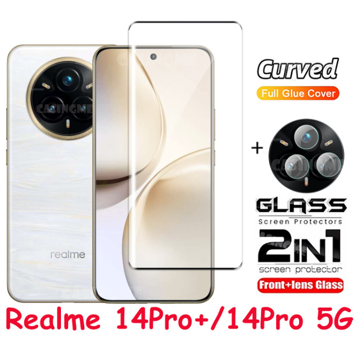 Para Realme 14 Pro 5G 14Pro + 2025 Filme 2 Em 1 Protetor De Tela 14Pro ...