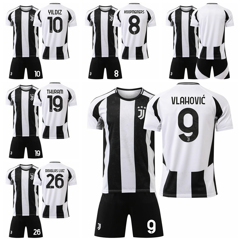 2024-25 Temporada Juventus Home Football Adulto Crianças Jersey Kit ...
