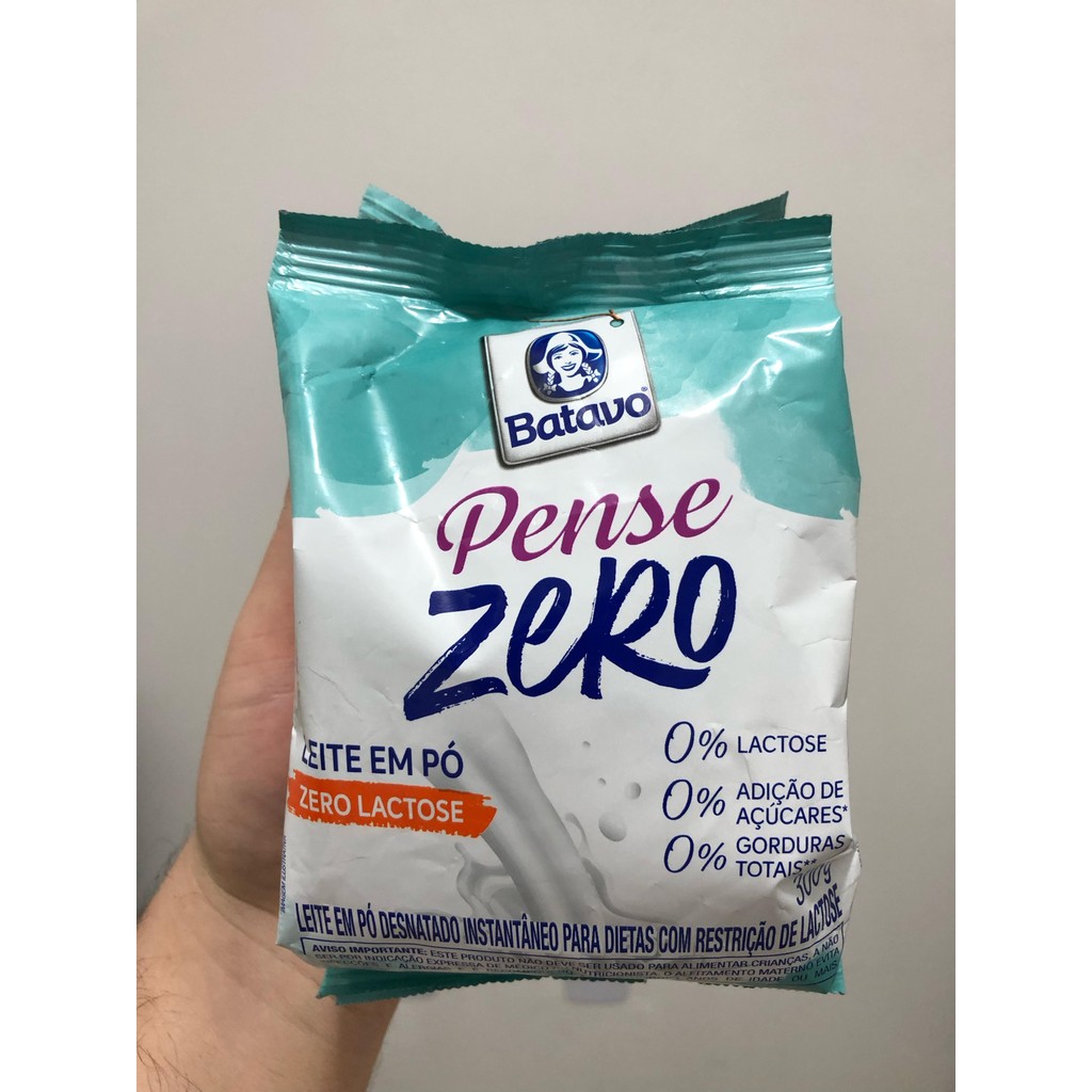 Leite em Pó Desnatado Pense Zero Batavo 300g | Shopee Brasil