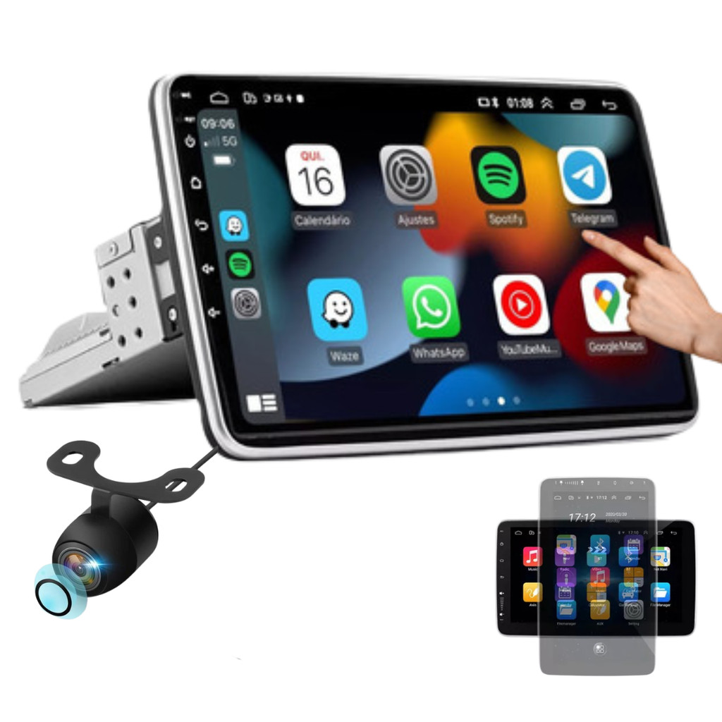 Central Multimidia Wifi Android 12 Tela Flutuante Touch 1din | Shopee ...