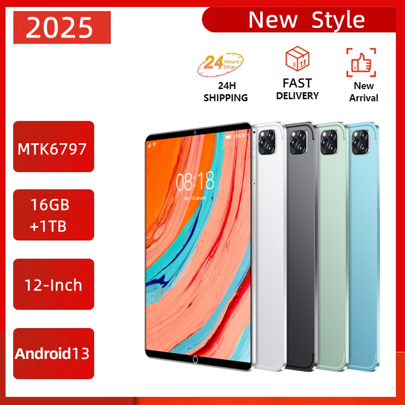 Tablet Pad 12 Polegadas Display 10 Core Android 13 Sistema 16GB RAM ...