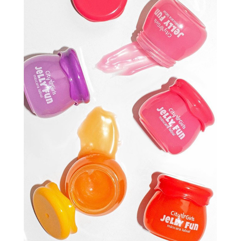 Kit com 4 Jelly Fun Máscara Labial - City Girls | Shopee Brasil