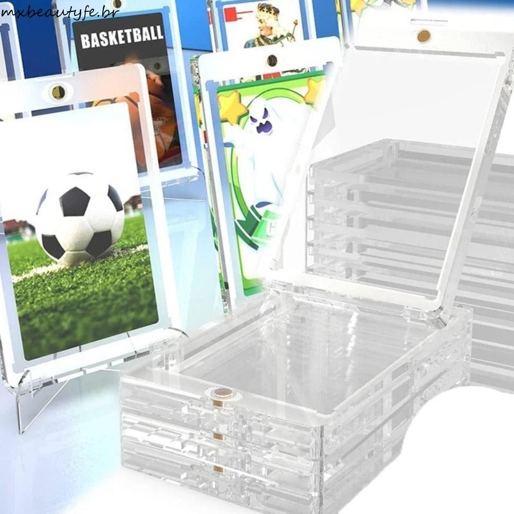 Estojo Para Cartões Estrela Esportiva MXBEAUTYFE , Porta-De Plástico Rígido Acrílico ...