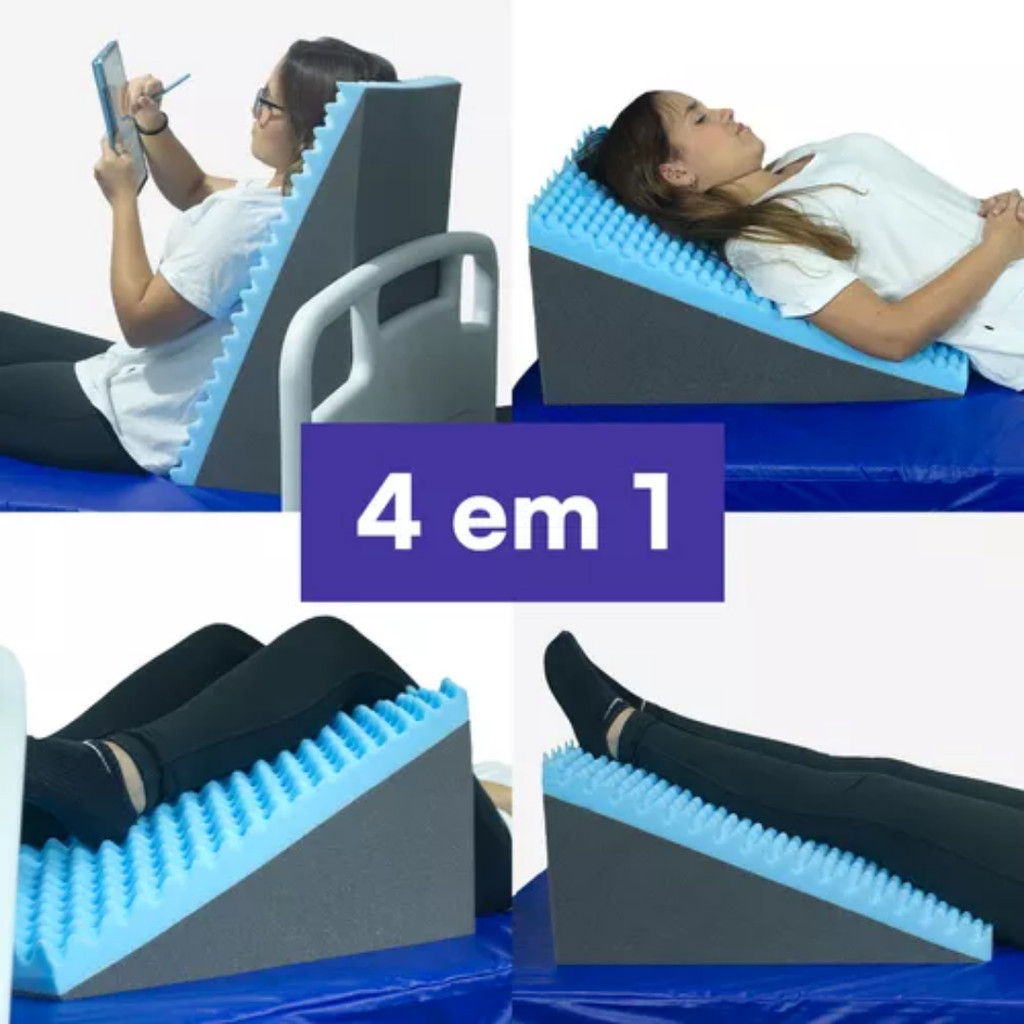 Travesseiro Triangular| Apoio Lombar| Espuma| Ortopedico| Encosto ...