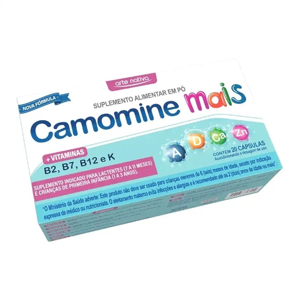 Camomine Mais Suplemento Alimentar com 20 Cápsulas | Shopee Brasil