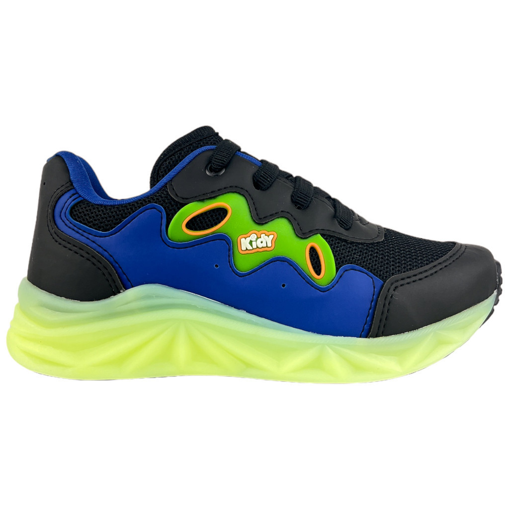 Tênis Masculino Infantil Kidy Fun Led Calc Facil Ortopedico Anatomico ...