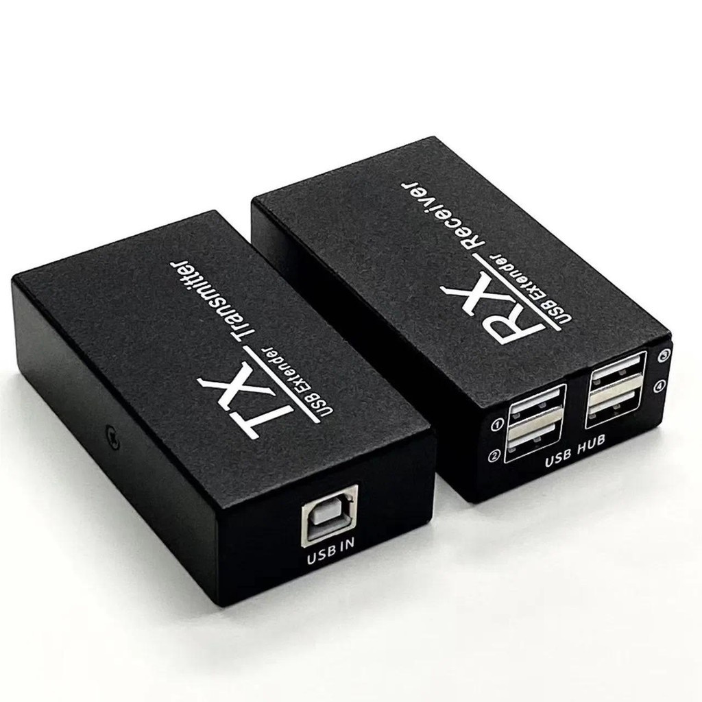 Extensor USB De 4 Portas 120M Ethernet De 120M Sobre RJ45 CAT6 Transmissor E Receptor De Cabo ...
