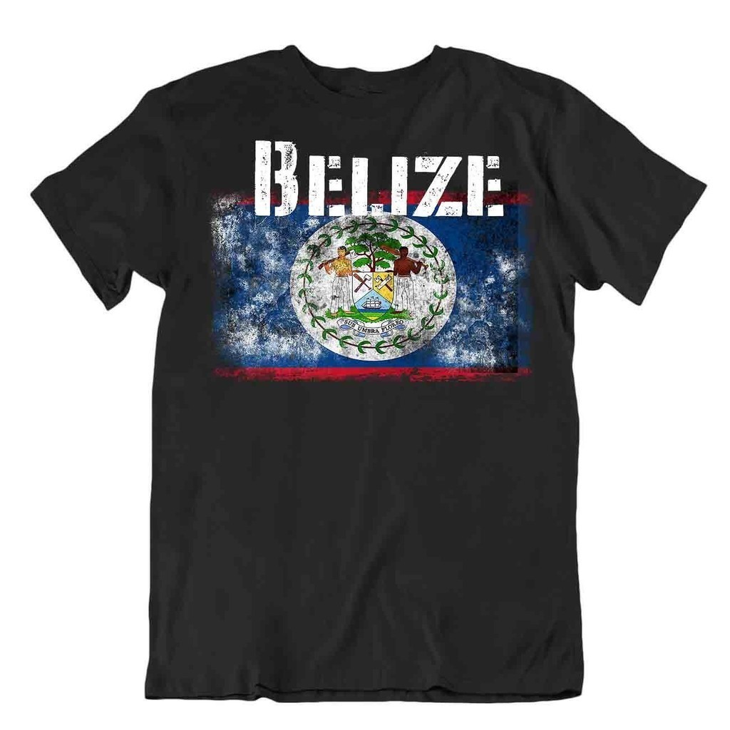 Belize Flag Camiseta Top Mapa Da Cidade Independência Mogno Árvore Tricot | Shopee Brasil