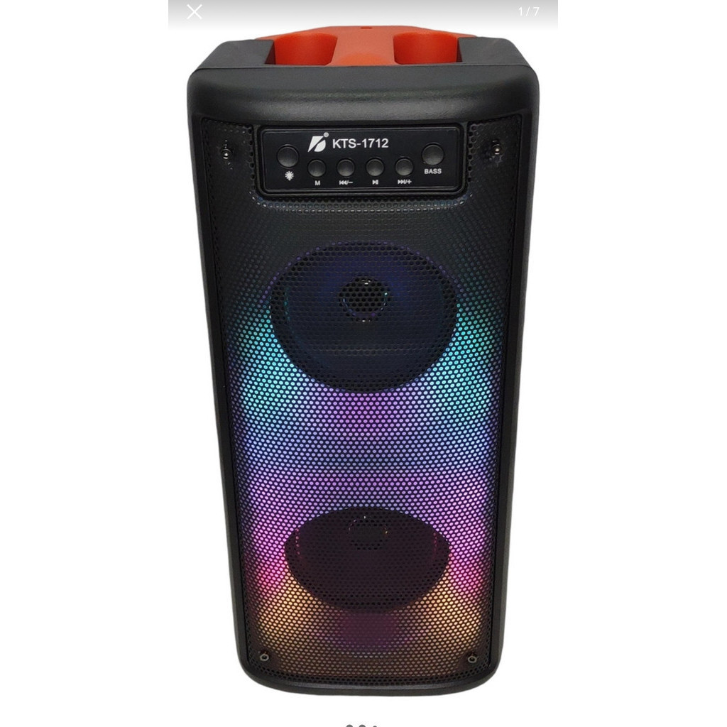 Caixa De Som Bluetooth 20W KTS-1712 com Microfone e Slot SD | Shopee Brasil