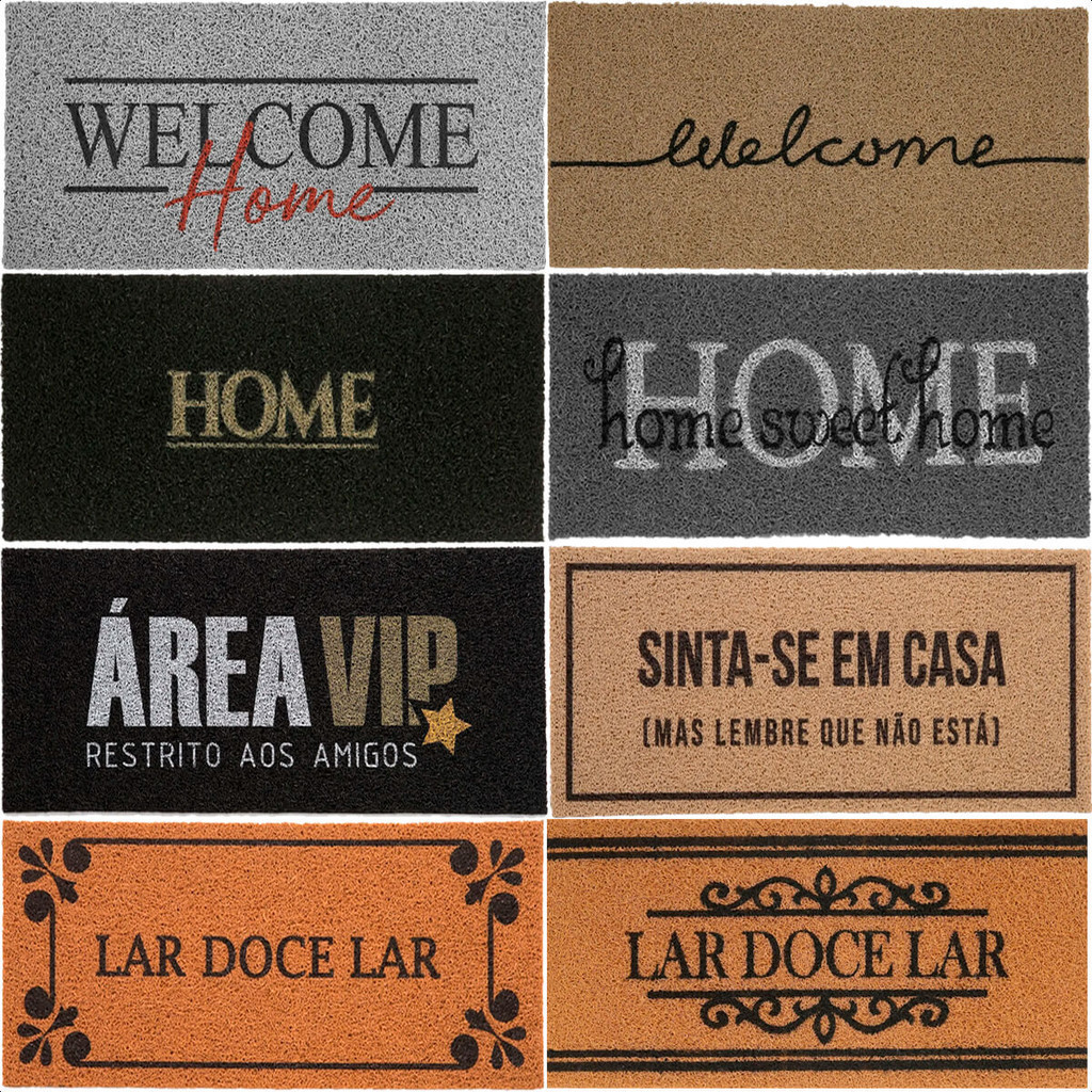 Tapete Entrada Capacho Vinil Long 30cm x 70cm Kapazi | Shopee Brasil