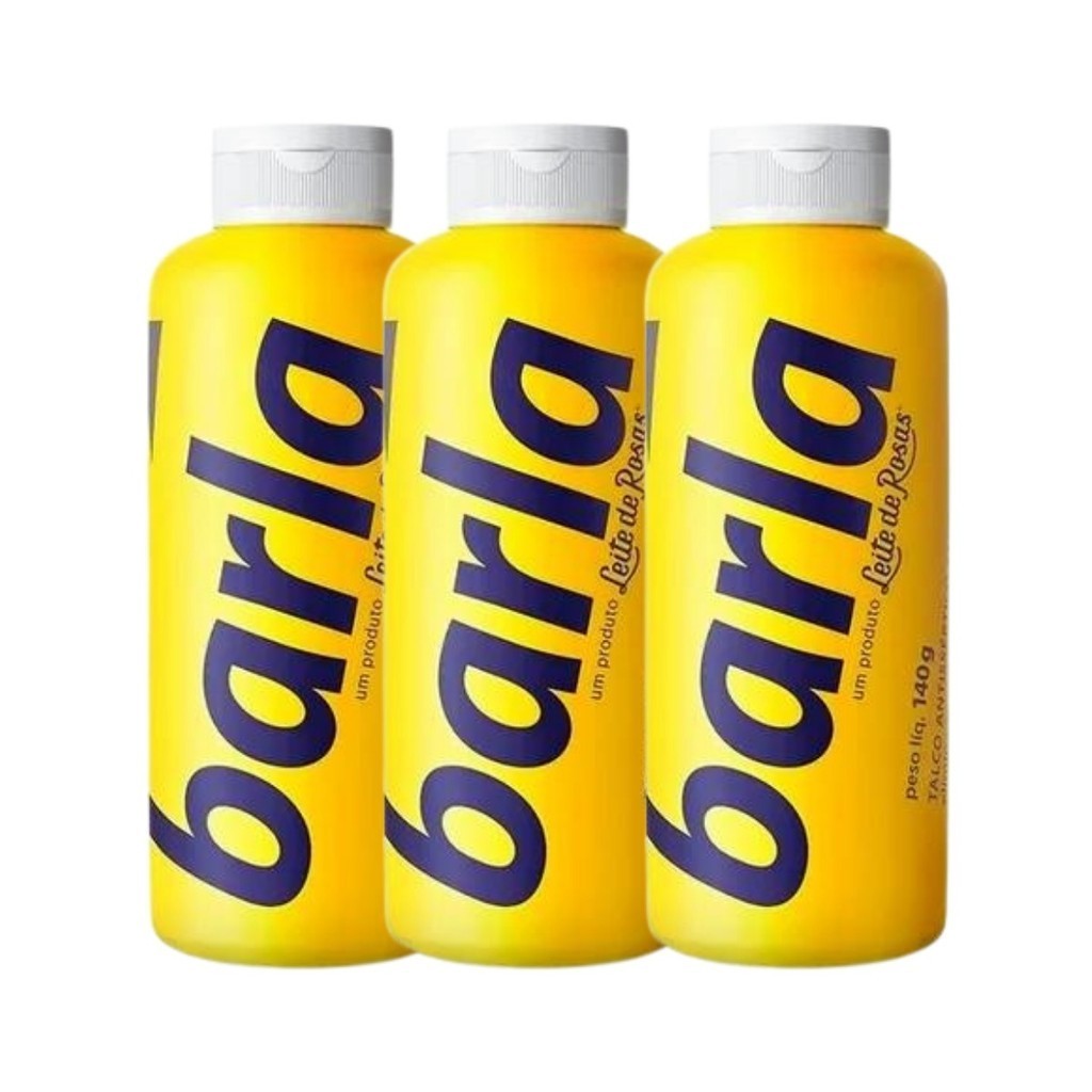 Kit Com 3 Talco antisséptico Barla 140g | Shopee Brasil