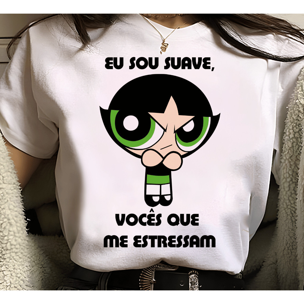 Camiseta Feminina Eu Sou Suave Docinho Lindinha Florzinha Super ...