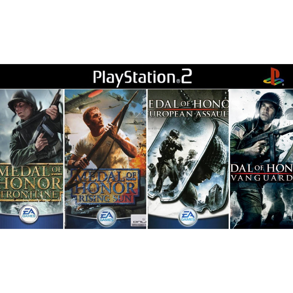 kit COLEÇÃO (04 JOGOS) MEDALHA DE HONRA PS2 kit | Shopee Brasil