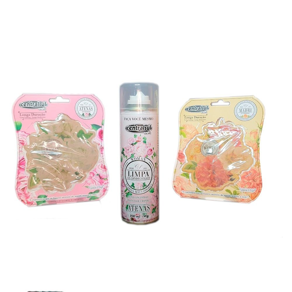 Kit Aromatizante Automotivo Cheirinho Carro Feminino 1002 | Shopee Brasil