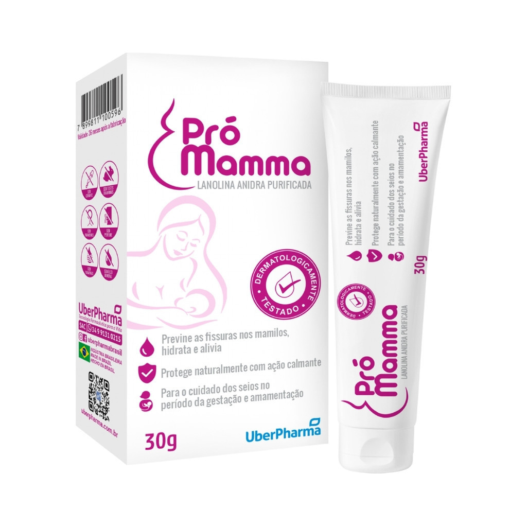 Pro Mamma (Lanolina Anidra Purificada) 30g - Uberpharma - 1250 ...