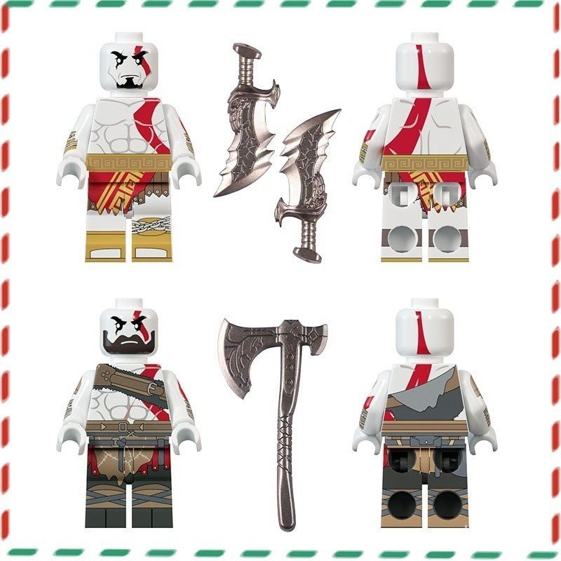 Brinquedos educativos God Of War Kratos Minifigure Building Blocks ...