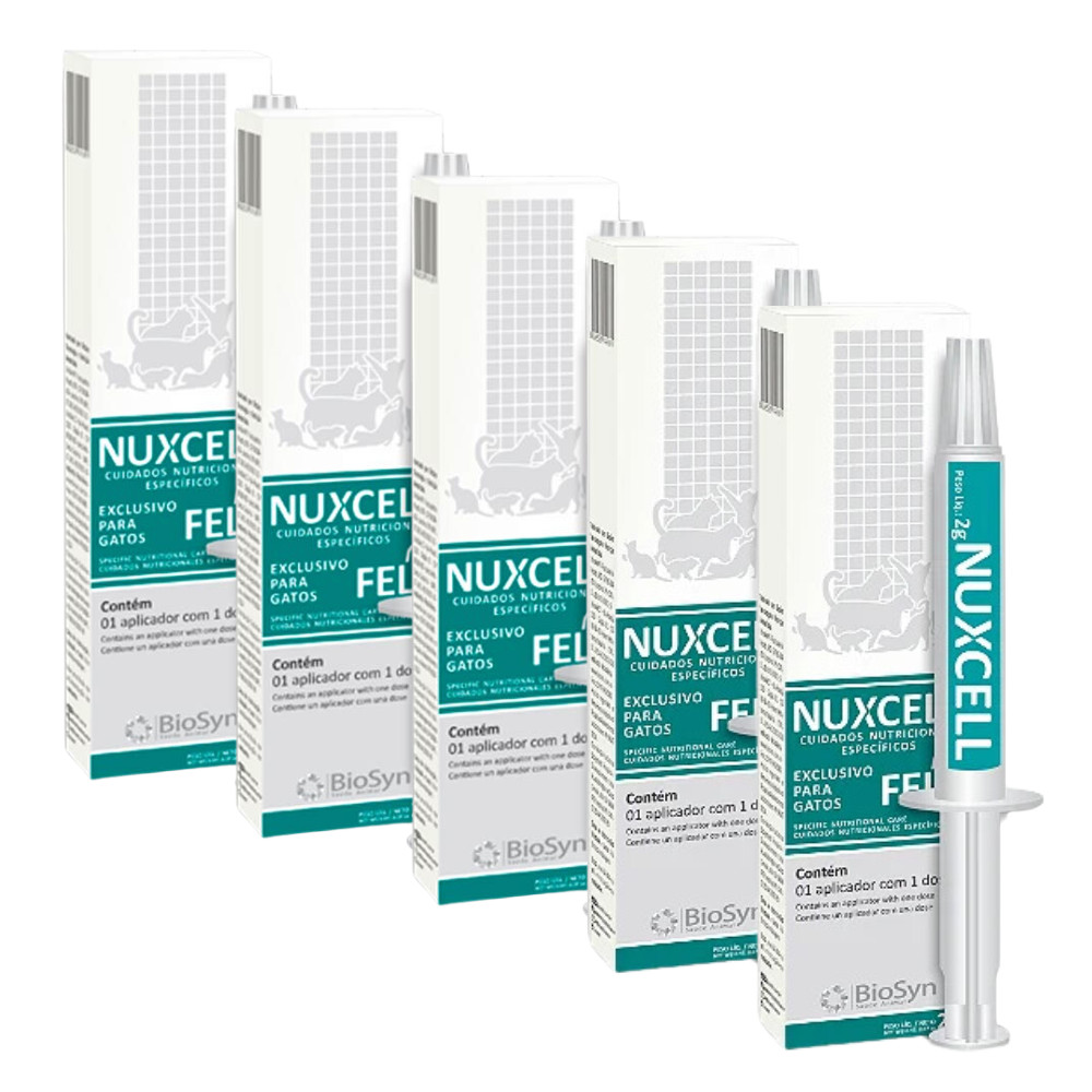 BioSyn Nuxcell Fel Suplemento Para Gatos- 2g - Kit 5 Unidades | Shopee ...