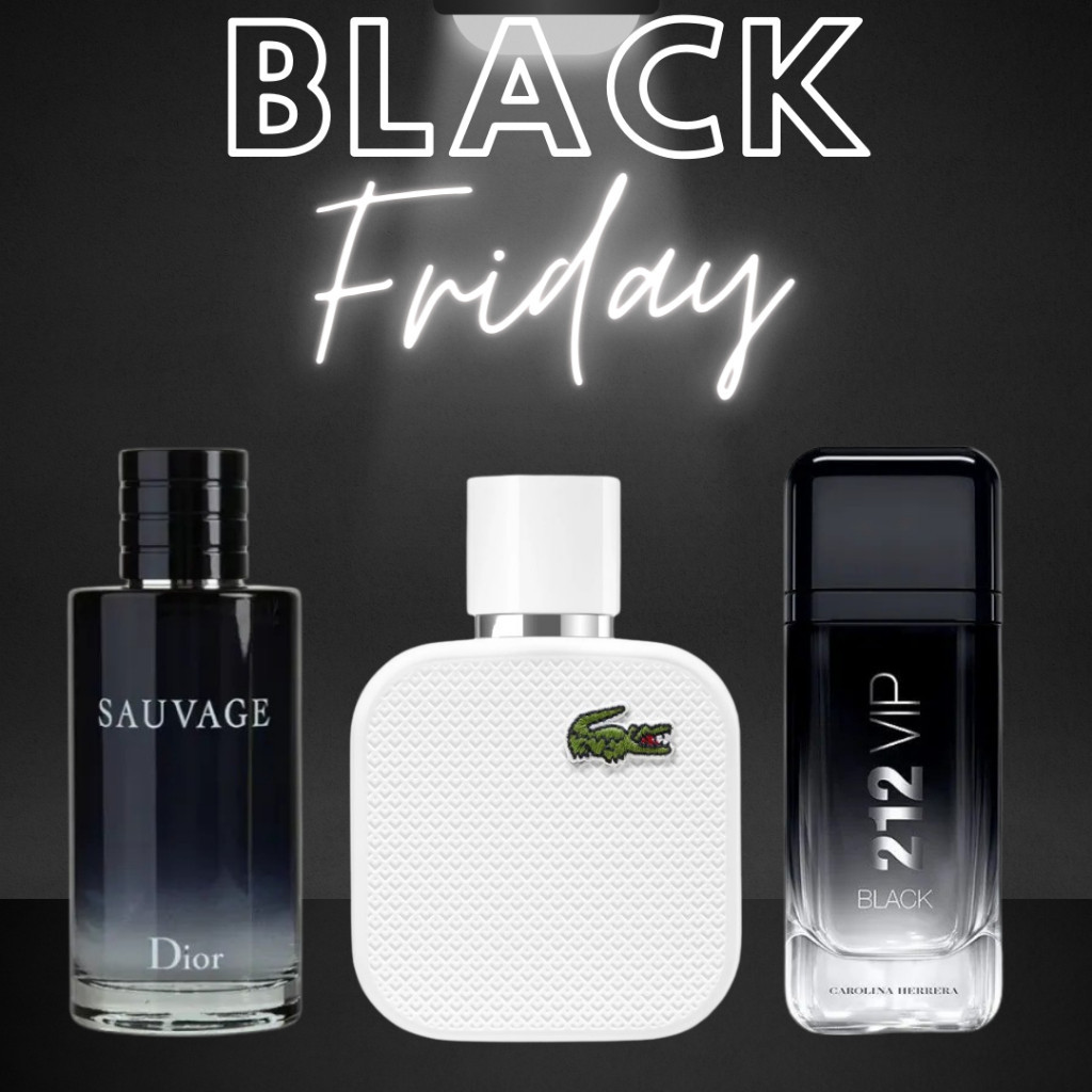 Conjunto 3 perfumes: Sauvage, VIP Black, Lacoste, envio imediato ...