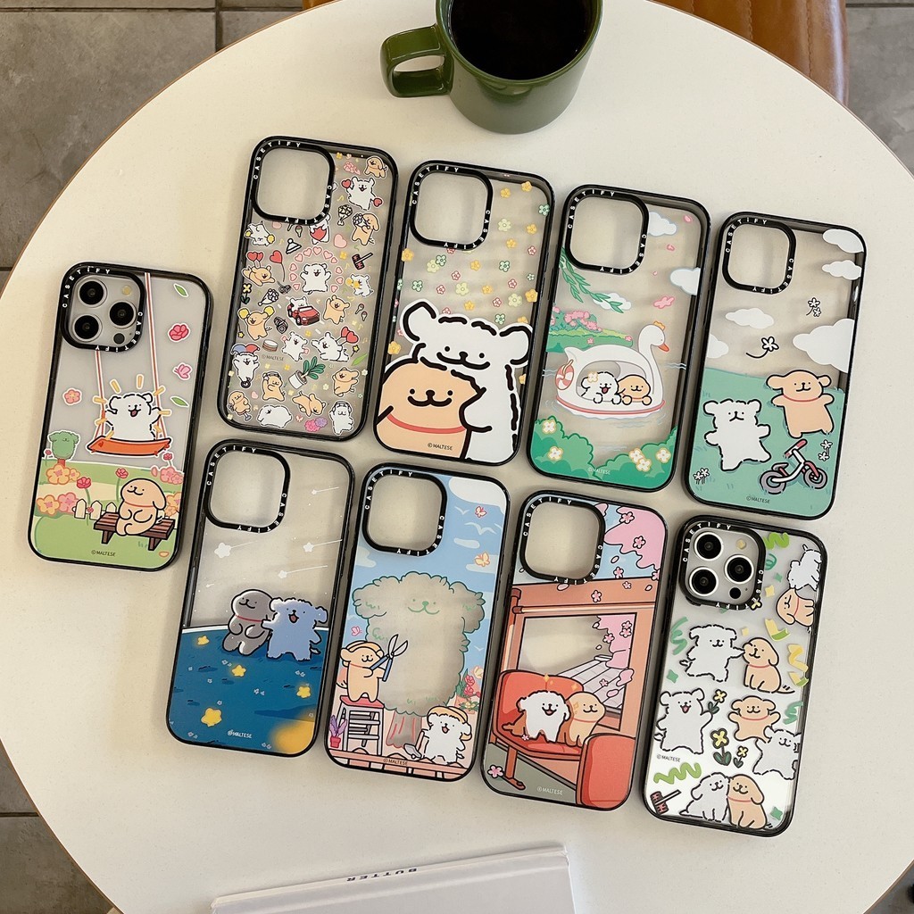 Moonlab Studio Line Dog Impact 2.0 Casetify Capa De Telefone Para iPhone 16 15 14 13 12 11 Pro ...