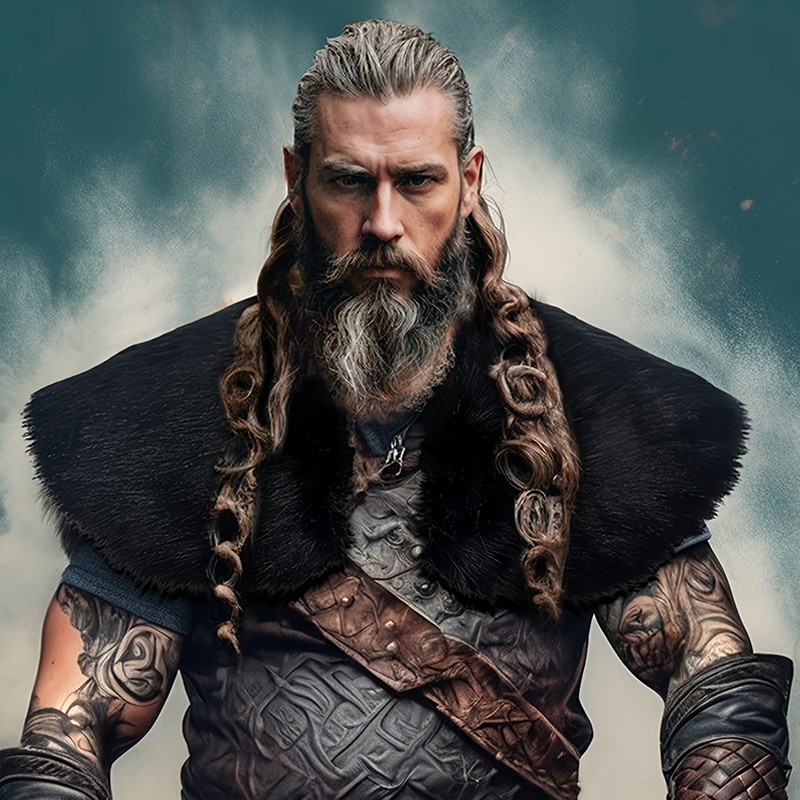 Rei Guerreiro Manto Roupas Viking Gola De Pele Xale Medieval Capa ...