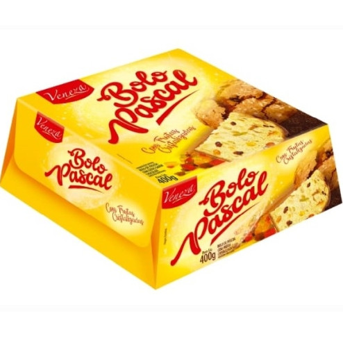 Bolo Pascal Frutas Cristalizadas 400g - Veneza | Shopee Brasil