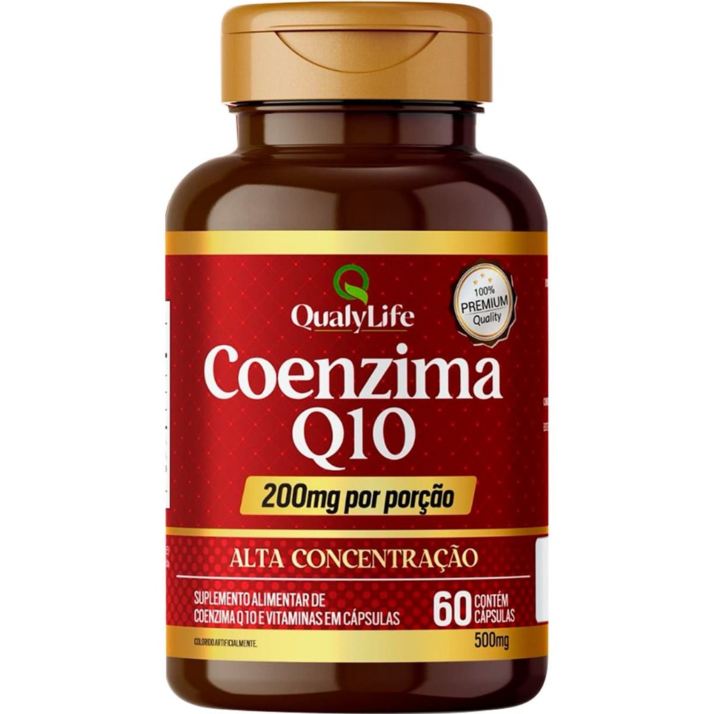 Coenzima Q10 200mg 60 Cápsulas Qualylife | Shopee Brasil