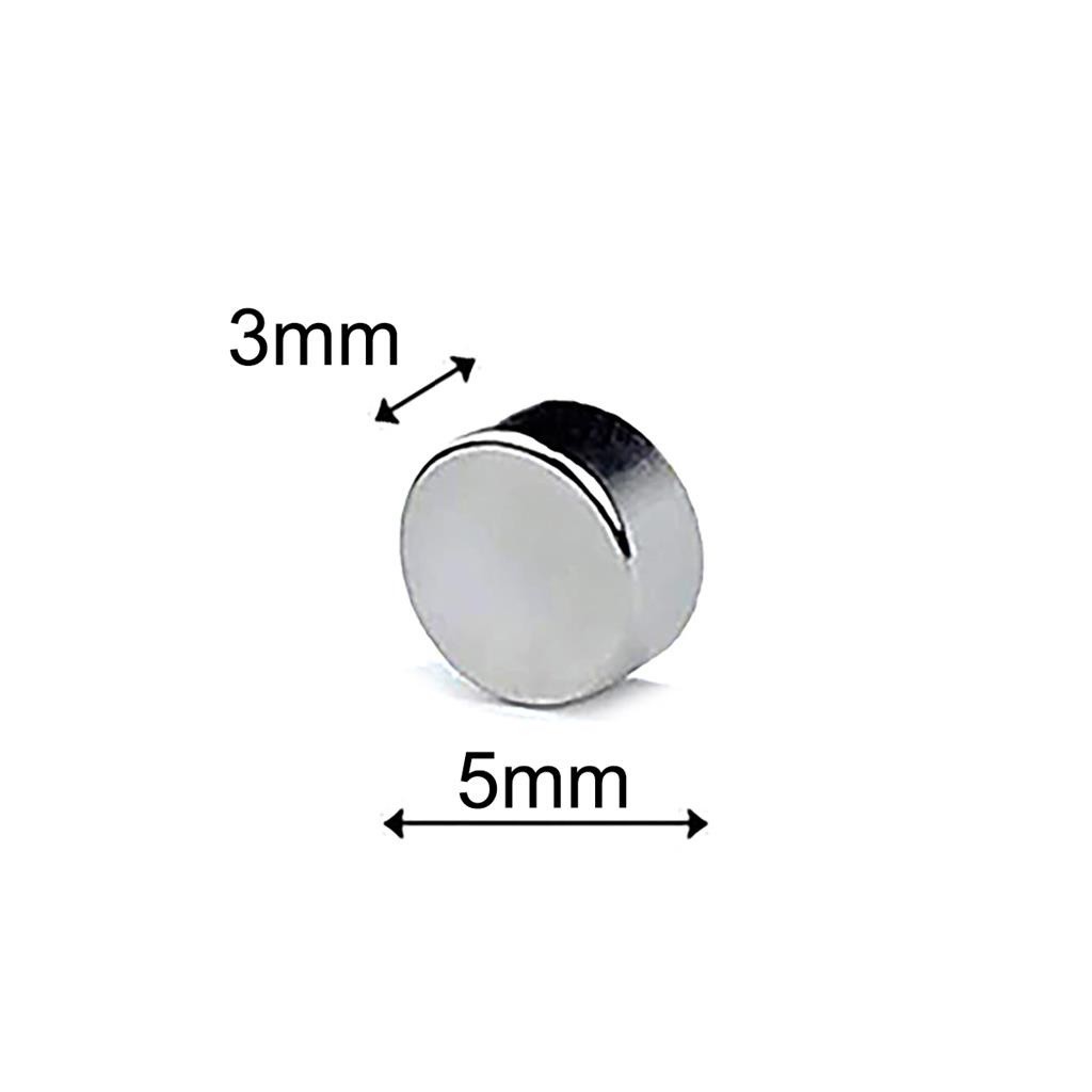 1 Unid. Imã De Neodímio 5x3 5mm x 3mm Pastilha Redondo Micro Pequeno ...