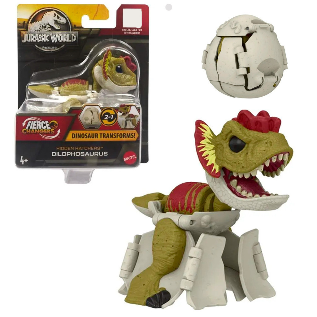 Jurassic World Fierce Changers Diliphosauro HLP00 - Mattel | Shopee Brasil
