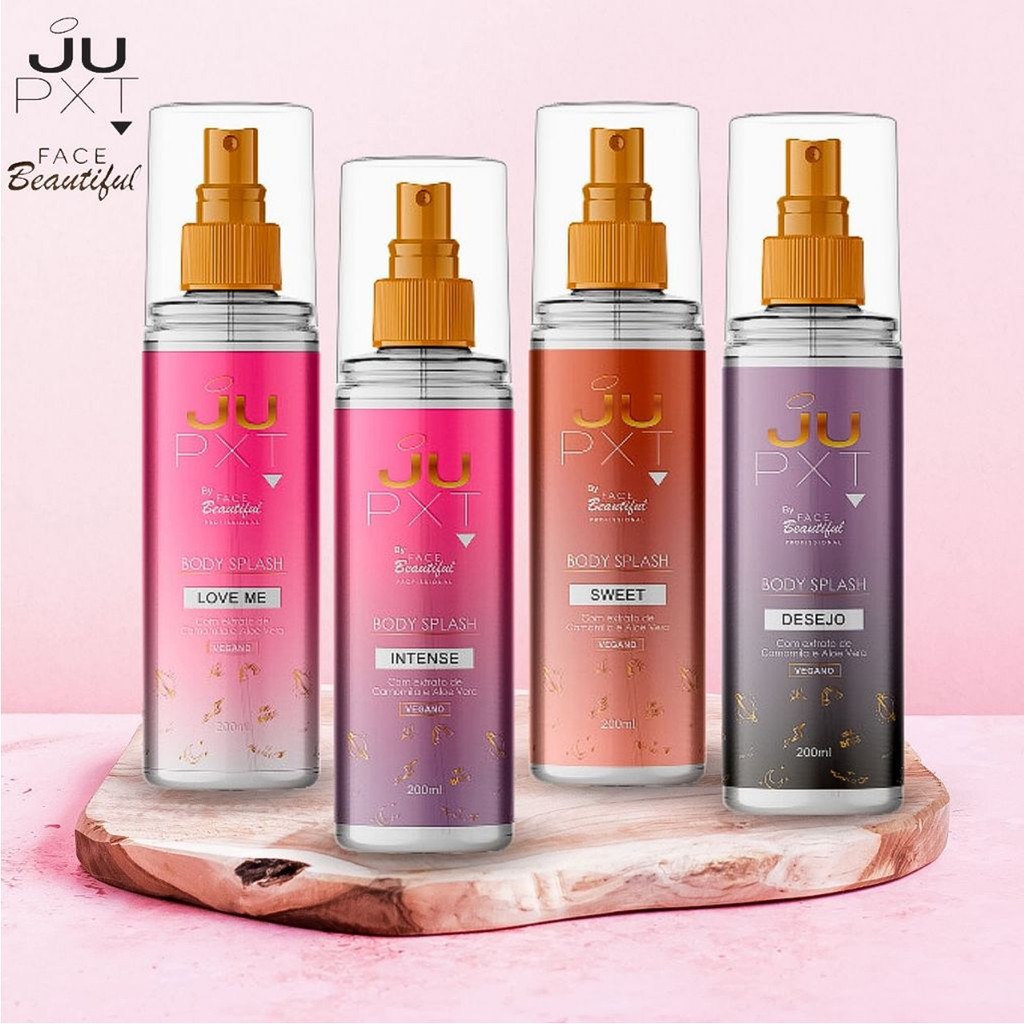 Kit Body Splash Vegano JUPXT Body Splash Com Extrato de Camomila e Aloe ...