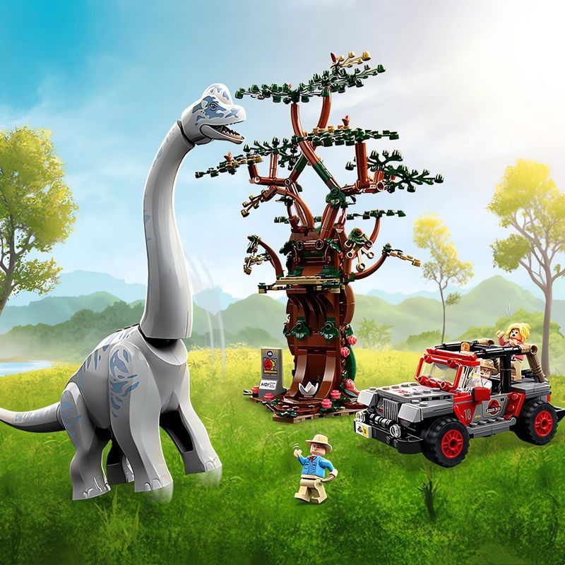 Entrega rápida Compatible with Lego Jurassic Series Giant Brachiosaurus Wonder and Dinosaur ...