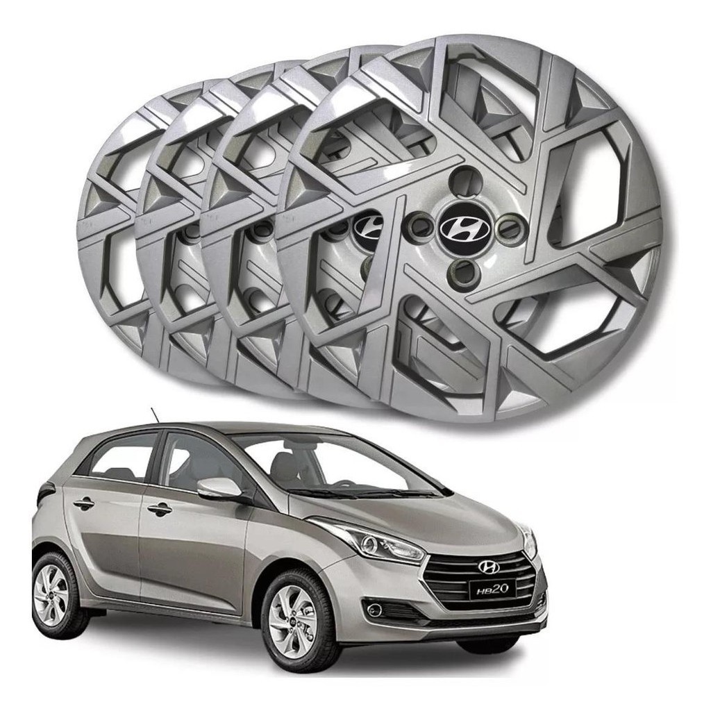 Jogo Calota Grid Compatível HB20/HB20S 2024 Aro 15 | Shopee Brasil