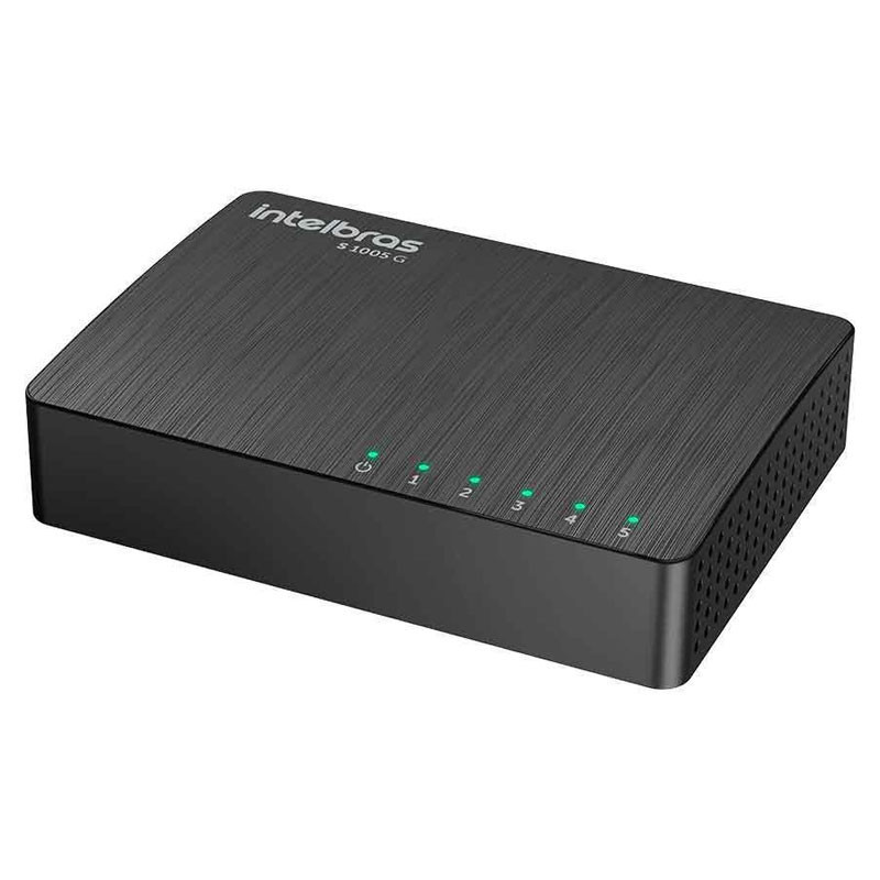 Switch 5 portas Gigabit Ethernet 10/100/1000Mbps S1005G Intelbras ...